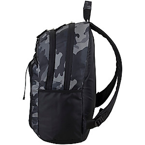 FUEL Lunch Backpack Set Teens Student Water Resistant Bookbag Bag Soft Reusable Insulated Cooler Lunch Box Thermal Travel Office Lunch Bag, Grey Camo