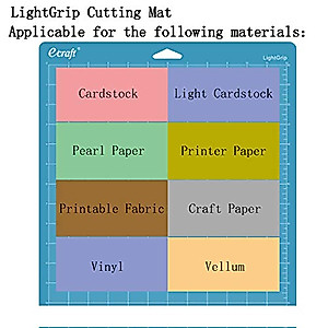 Ecraft Cutting Mat for Cricut Explore One/Air/Air 2 Maker（StrongGrip/StandardGrip/LightGrip,12X24inch 3 pack) Variety Adhesive Quilting Cut Mats Replacement for Crafts、Sewing and All Arts.
