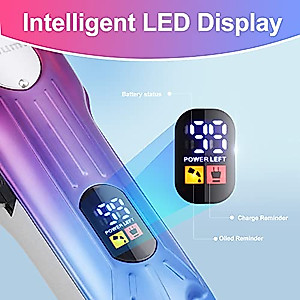 Lanumi Men Hair Clippers & Trimmers Set Cordless Barber Clipper for Hair Cutting Kit with Colored Guide Combs Professional Beard Trimmer Barbers USB Rechargeable