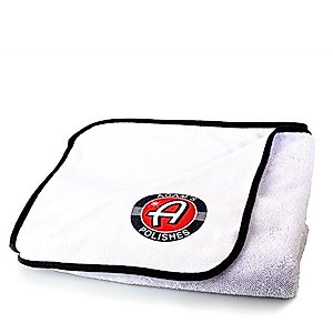 Adam's Ultra Plush Drying Towel (Single) - Microfiber Cleaning Cloth for Car Detailing, Drying, & Car Wash | Soft Rag Towel Won't Scratch Paint | Wax Auto Kit Glass Cleaner Supplies