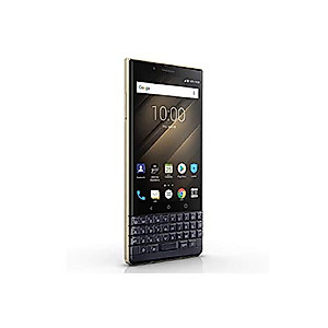 BlackBerry KEY2 LE (Lite) Dual-SIM (64GB, BBE100-4, QWERTY Keypad) (GSM Only, No CDMA) Factory Unlocked 4G Smartphone (Champagne/Gold) - International Version