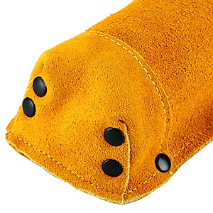AP AllyProtect.com Flame Retardant split cowhide leather electrodes/welding rod bag (Golden)