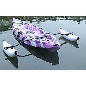 METER STAR Kayak Stabilization System Float and Rods Kit, for Kayaks, Canoes, Fishing Boats, Ocean-Going Boats Easy Install and High Stability