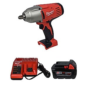 Milwaukee 2663-20 1/2" Impact Wrench,48-11-1850 5Ah Battery, 48-59-1812 Charger