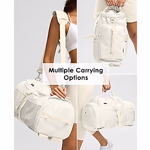 Uselike Gym Bag for Women and Men, 30L Workout Travel Backpack with Shoe Compartment, Sports Duffel Bag with Multiple Pockets