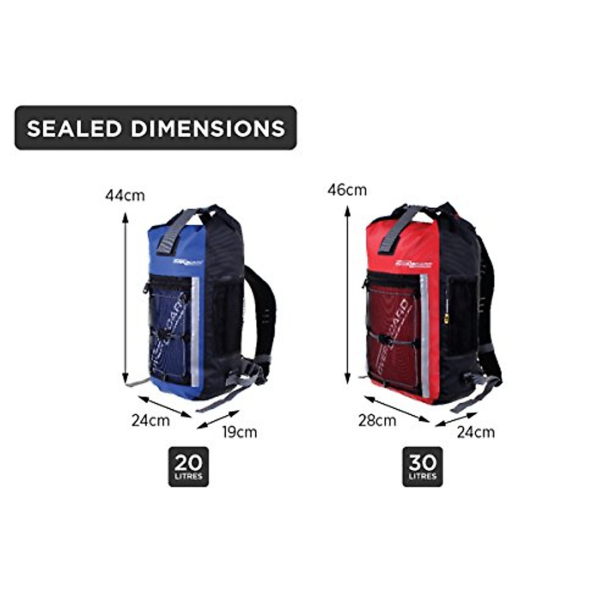 OverBoard Waterproof Pro-Sport Backpack, Red, 30-Liter