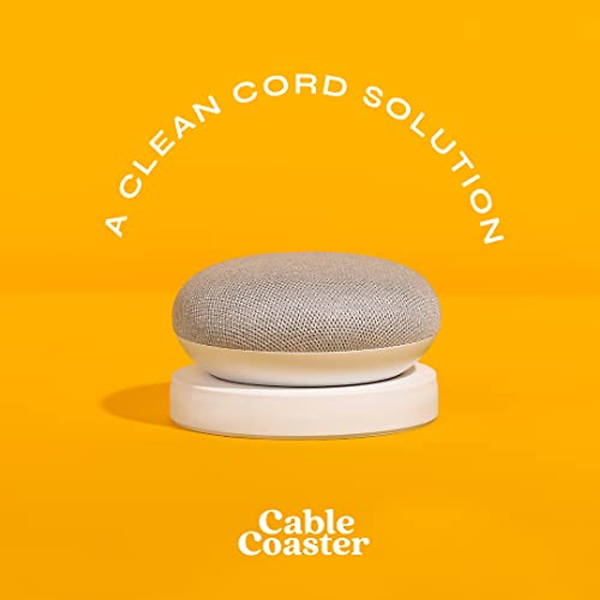 Cable Management Cord Organizer Stand for Apple HomePod Mini, New Amazon Echo (4th Generation), Amazon Echo Dot, Google Home Mini, and Other Electronic Devices. (White)