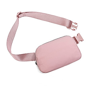 Fanny Belt Bag Waist Pack Crossbody Bags Bum Bag for Running Hiking Travel Workout Adjustable Strap for Women -pink