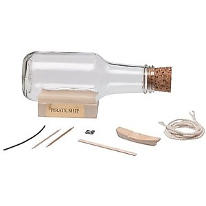 Pirate Ship in a Bottle Kit - Includes All Parts to Create a Mini Ship in a Bottle - VERY Challenging, Are You up for It?
