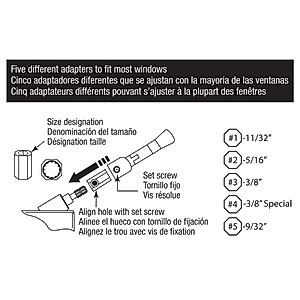 Prime-Line H 3962 Universal, Diecast, White, Folding Crank Handle for Casement Windows (Single Pack)