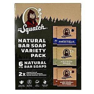 Dr. Squatch Natural Bar Soap, Variety Pack (5.0 oz., 6 pk.)