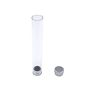 Coshar Transparent Acrylic Cylinder Tube Pen Cases Clear Tube Containers Small Storage Case for School Office Supplies (10pcs)