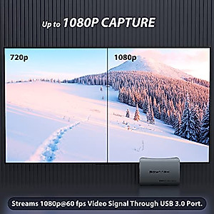 Loya Ark Audio Video Capture Cards 1080p 60fps, 4k HD Capture Card Nintendo Switcher, USB 3.0 Game Capture Card for Live Streaming Video Conferencing Teaching 3ds PS4 PS5 PC Xbox One Camera OBS