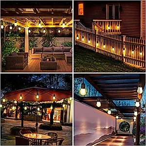 YOSION 30ft Heavey-Duty Commercial-Grade Waterproof Outdoor String Lights for Backyard Garden Patio Pergola Gazebo Bistro Bedroom Christmas Wedding Party