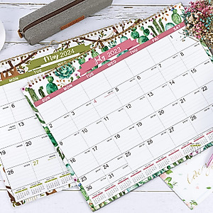 2023-2024 Calendar - Wall Calendar 2023-2024 from January 2023 - June 2024 with Julian Dates, 15" x 11.5", Two-Wire Binding, Ruled Blocks Perfect for Planning and Organizing for Home or Office