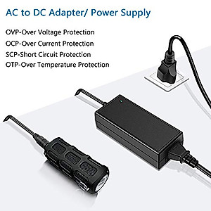 SHNITPWR 5V Power Supply 5 Volt 10A 50W AC 100V ~ 240V to DC Power Adapter Converter Transformer 5.5x2.5mm Plug for WS2812B WS2811 LED Pixel Strip Light Controller Raspberry Pi Webcam Router USB-HUB