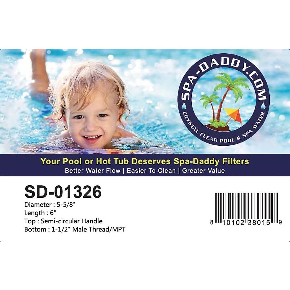 Spa-Daddy SD-01326 Filter - Maax Spas 25 - Replaces PMAX25P4 | 5CH-25