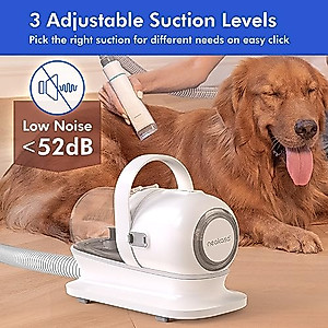 Neakasa by neabot P1 Pro Pet Grooming Kit & Vacuum Suction 99% Pet Hair with 5 Professional Grooming Shedding Tools for Dogs Cats and Other Animals