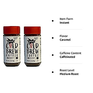 Trader Joe's medium roast Instant Cold Brew Coffee - 100% Arabica Beans (2 Pack)