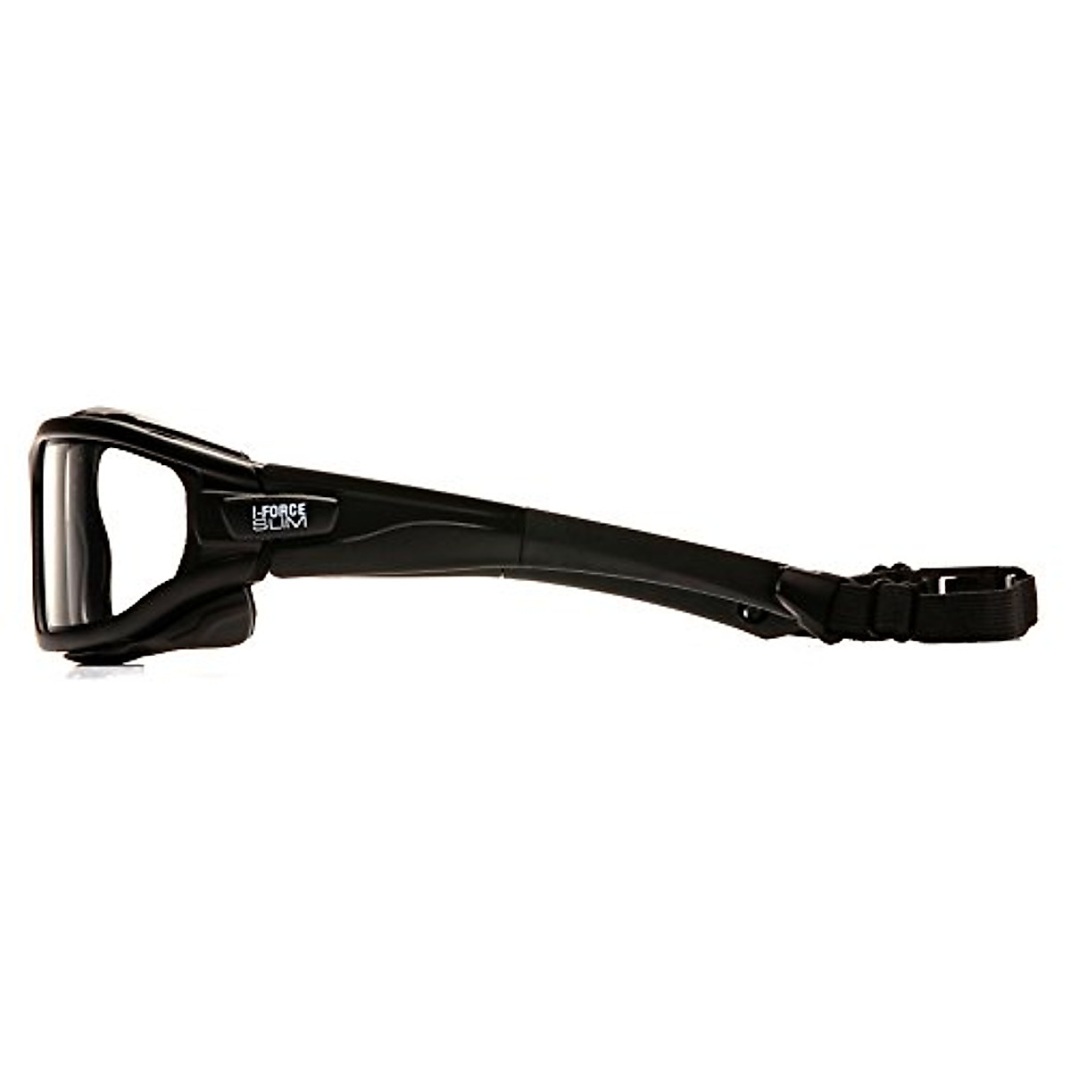 PYRAMEX I-Force Slim Safety Goggle, Black Frame/Clear Anti-Fog Lens