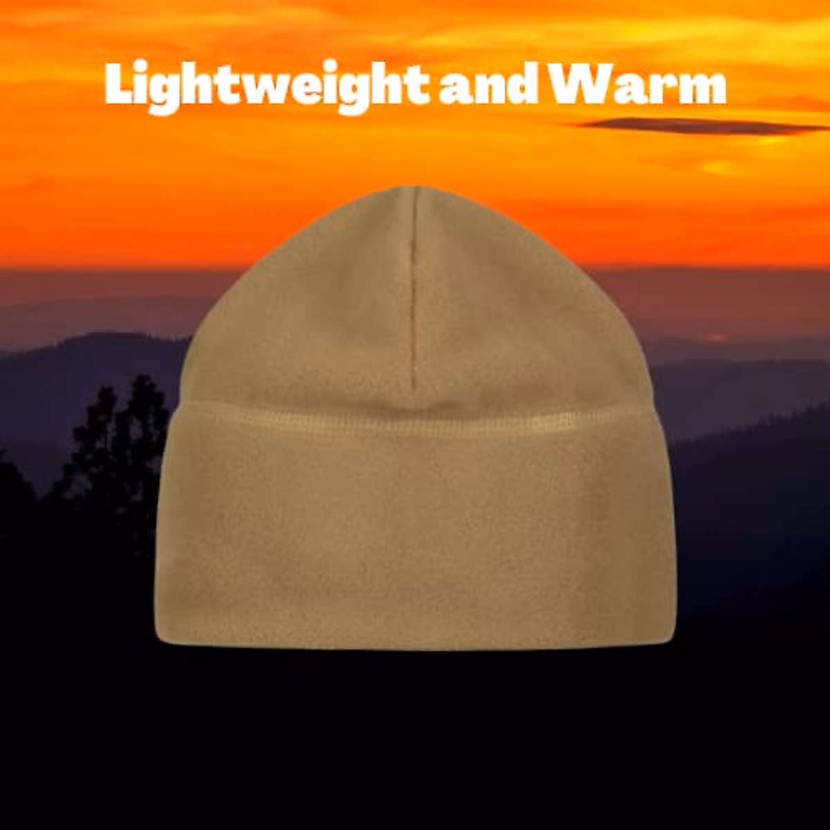 M MCGUIRE GEAR GI Style Polartec 100 Fleece Watch Cap Beanie (Coyote)