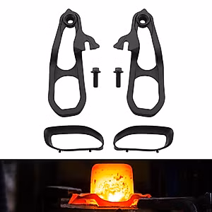 Dasbecan Heavy Daty Front Left & Right Black Tow Hooks Compatible with Ram 1500 2019 2020 2021 2022 Replaces# 82215268AB 68272945AB 68272944AB