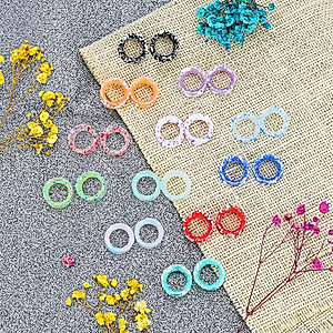 Longbeauty 24Pcs Silicone Ear Gauges Flexible Flesh Tunnels Plugs Ear Piercing Jewelry Mixed Color Set 2g
