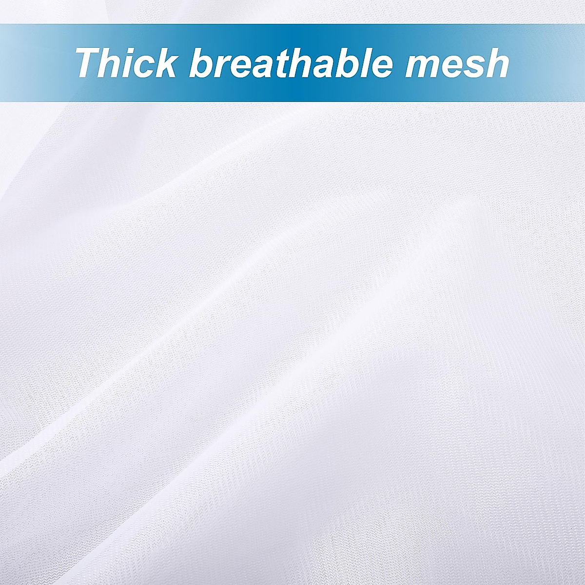 Large Mesh Laundry Bag,24 x 31" Dirty Clothes Travel Bag Heavy Duty Mesh Wash Bag White Laundry Bags with Drawstring Washable Laundry Bags Storage Organizer for Dorm Home Camp Hotel