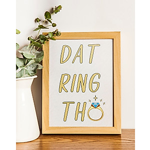 TRIDECOR Funny Engagement Card, Wedding Card, Bridal Shower Card - Folded 5"x7" with Envelope, Sticker to Seal - Sweet Card For Him, Her, Women, Men, Wife, Husband