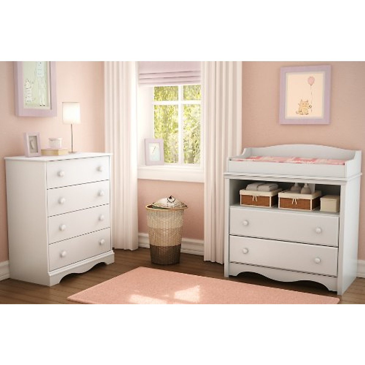 South Shore Heavenly Collection Changing Table, Pure White