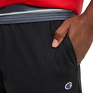 Champion Men's Authentic Open Bottom Jersey Pant, Medium - Black