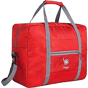 Bago Personal Item Travel Bag For Airlines - Fits As 18x14x8 inches Travel Bag Spirit & Frontier Airlines - Foldable Duffle Bag For Travel - Personal Item Bag Small Carry On Bag For Air Travel