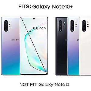 ULAK Galaxy Note 10 Plus 5G Case, Heavy Duty Shockproof Rugged Protection Case Transparent Soft TPU Protective Cover for Samsung Galaxy Note 10 Plus 5G (2019) Without Screen Protector, Crystal Clear