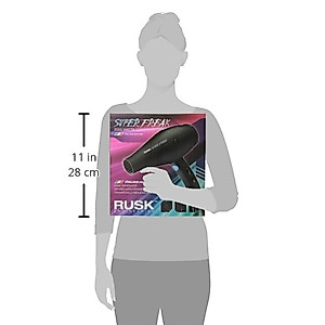 Rusk Engineering Super Freak Professional 2000 Watt Dryer with Italian Motor, Features and Italian Motor that Delivers Superior Airflow and Air Pressure