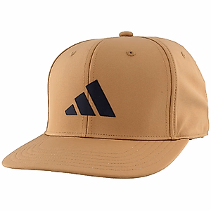 adidas Men's 3-Bar Snapback, Cardboard/Black, One Size