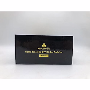 KEYESTUDIO DIY Solar Tracking Electronic Kit for Arduino,Smart Phone Charging Module,Temperature and Humidity Sensor,BH1750 Light Sensor etc.Educational Programming Kit for Teens Adults 15+