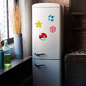 AUREUO Magnetic Mini Canvas Boards for Painting - 3 Inch 12 Pack Square, Hexagon, Circle, Star, Heart & Flower Shape DIY Craft Art Gift, Tiny Painting Canvas Panel for Acrylic Paint & Markers