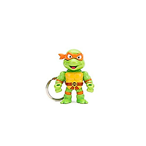 Teenage Mutant Ninja Turtles 2.5" 4-Pack Keychain Collectible Die-Cast Figure, Toys for Kids and Adults