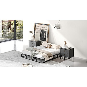 JWIFSEF Queen-Box-Spring 7 inch,Box Spring for Queen Bed,Easy Assembly Box Spring Queen, Metal Sturdy Heavy Duty,with Fabric Cover,Mattress Foundation,No Squeaky,3500lbs Max Weight Capacity