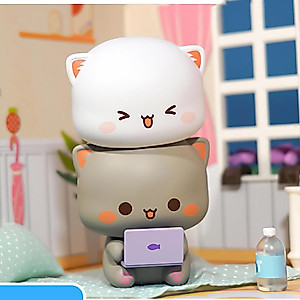 Mitao Cat Series 4 Blind Box Figures Action Random Popular Collection Cute Model Birthday Gift Guess Blind Bag Desktop Ornaments Doll（8 Pack）
