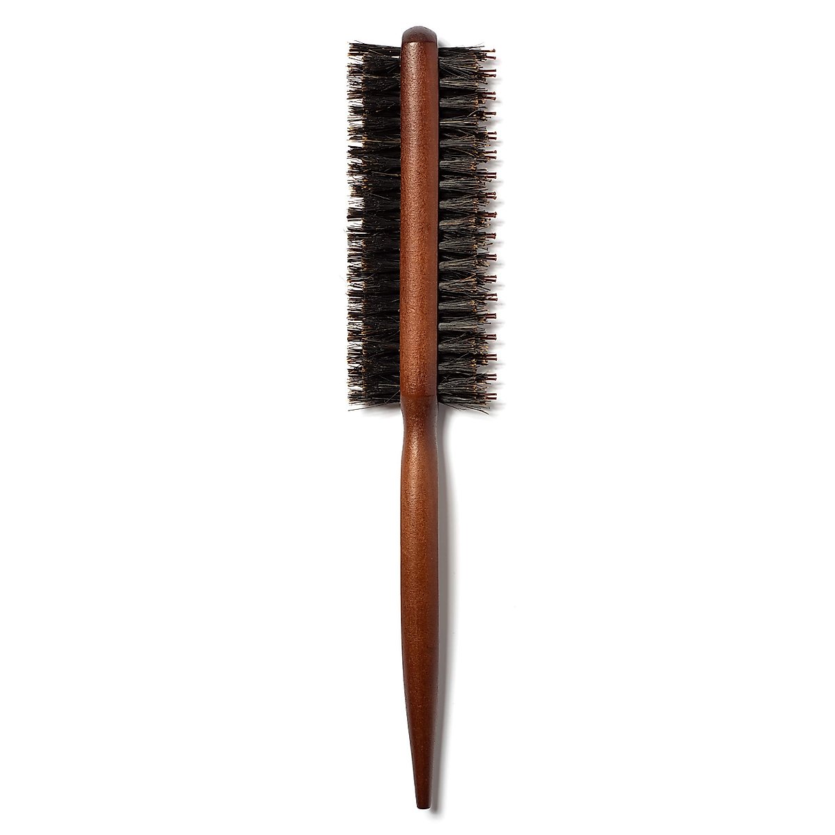 Double Sided Teasing Brush - Boar & Nylon Bristle Teaser Comb with Rat Tail Pick for Hair Sectioning for Edge Control, Backcombing, Smoothing, and Styling Thin & Fine Hair to Create Volume