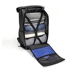 SKYBORNE Smart-Pack PLUS+ Travel backpack with anti-theft padded laptop compartment with modular detachable DOPP Kitt & built-in USB charging