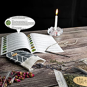 Witchcraft Supplies, 24 Bottles Herbs for Witchcraft, Dried Herbs for Witchcraft, Pagan, Rituals, Witch Spells, Wiccan Supplies and Tools