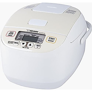 Zojirushi NL-DCC10CP Micom Rice Cooker & Warmer, 5.5 Cups, Pearl Beige