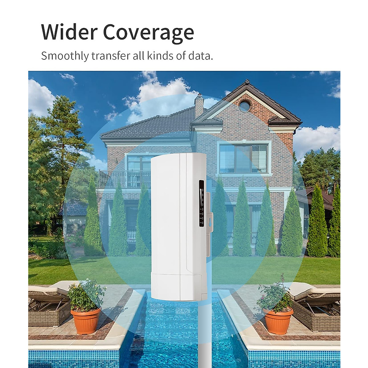 Wireless WiFi Access Point︱Dual Band 2.4GHZ 5GHZ Wave 2.0︱POE Powered Port︱4 x 4 MU-MIMO︱Seamless Roaming for Indoor Wall/Ceiling Mounted