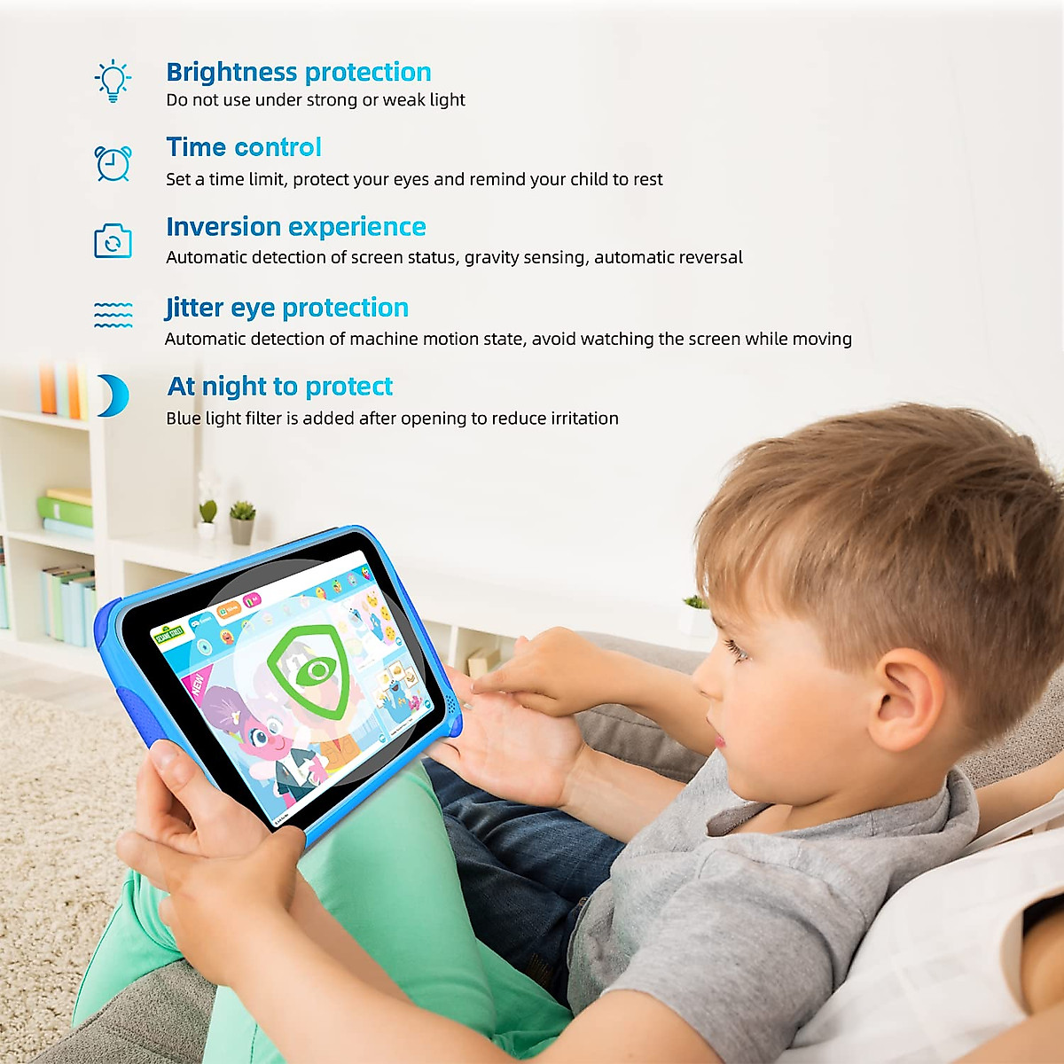 kinstone 7 inch Android 11 Tablets, 2GB RAM+32GB ROM,Long Battery Life,1.5GHz Quad Core Processor,2 MP Dual Camera, WiFi Bluetooth 4.2 (Blue)