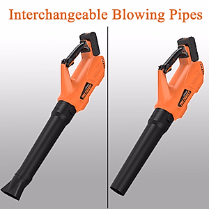 Pro Chaser Battery Powered Cordless Blower - 380 CFM with 2 X 4.0Ah 20V Batteries & Fast Charger, Lightweight Electric Leaf Blowers, 2 Variable Speed, Ideal for Yard, Patio & Sidewalk
