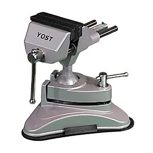 Yost Tools Yost V-275 Portable Vacuum Base Vise, Pivots Multi-Angle, 2.75” Jaw Width, (1 Pack), Silver