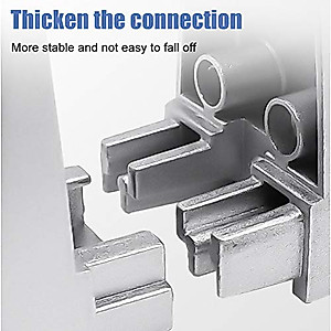 Hidyliu Desk Partition Clamp 2 Pack Partition Desk Mount Office Partition Clip, Office Partition Privacy Screen for Students Call Centers Offices Libraries Classrooms(silver)