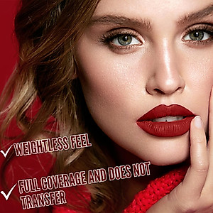 Mynena Red Lipstick Matte Long Lasting Smudge Proof Waterproof Lightweight for High Comfort All-Day Wear Vegan Talc-Free Paraben-Free Cruelty-Free Lip Stain | Elle